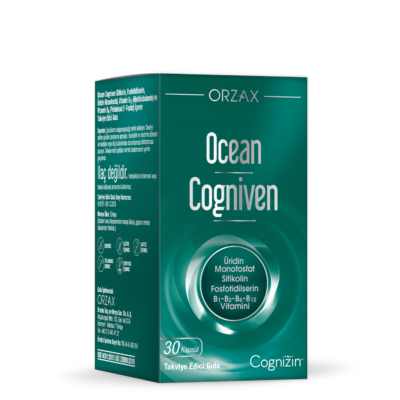 Ocean Cogniven Kapsül - Sitikolin, Fosfotidilserin, Üridin - Orzax.com.tr
